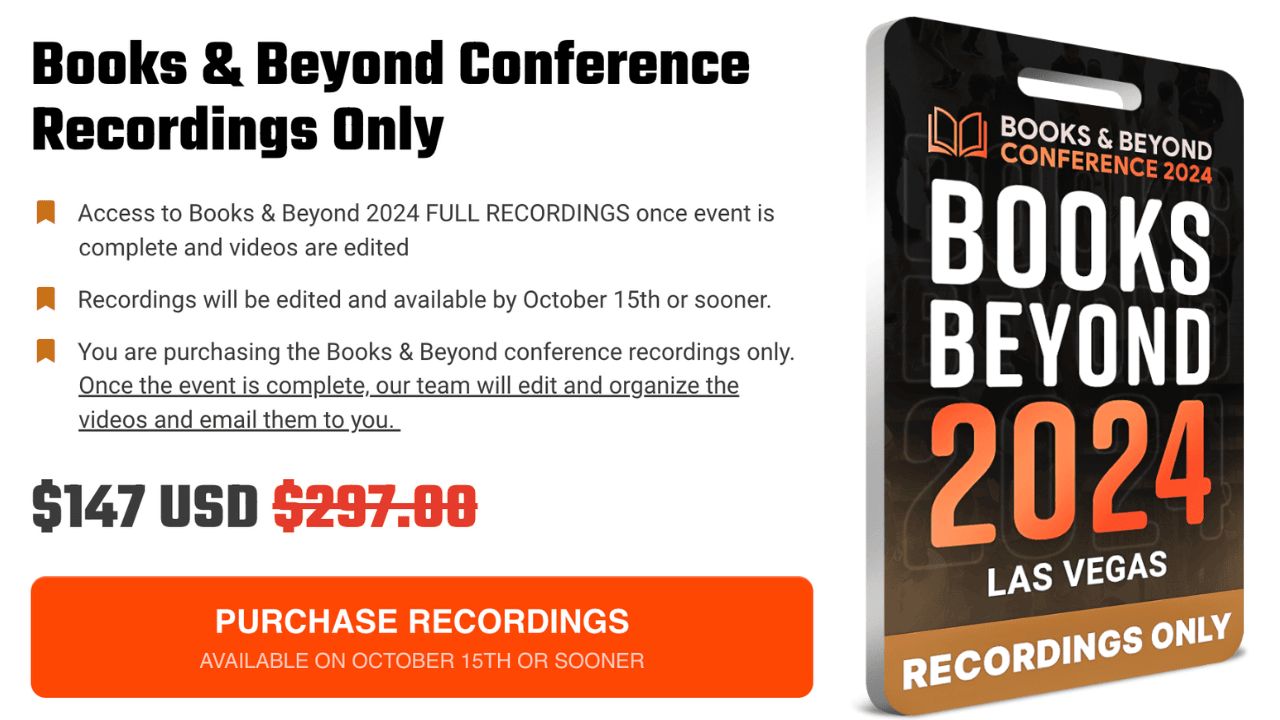 Books & Beyond Conference 2024 (RECORDINGS)